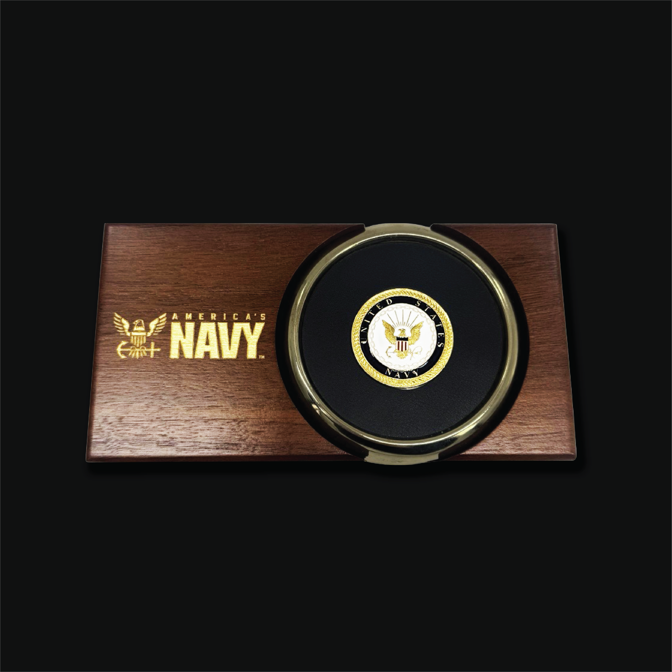 Navy 250th Anniversary Coaster Set | Premium Metal Coasters Made in the ...